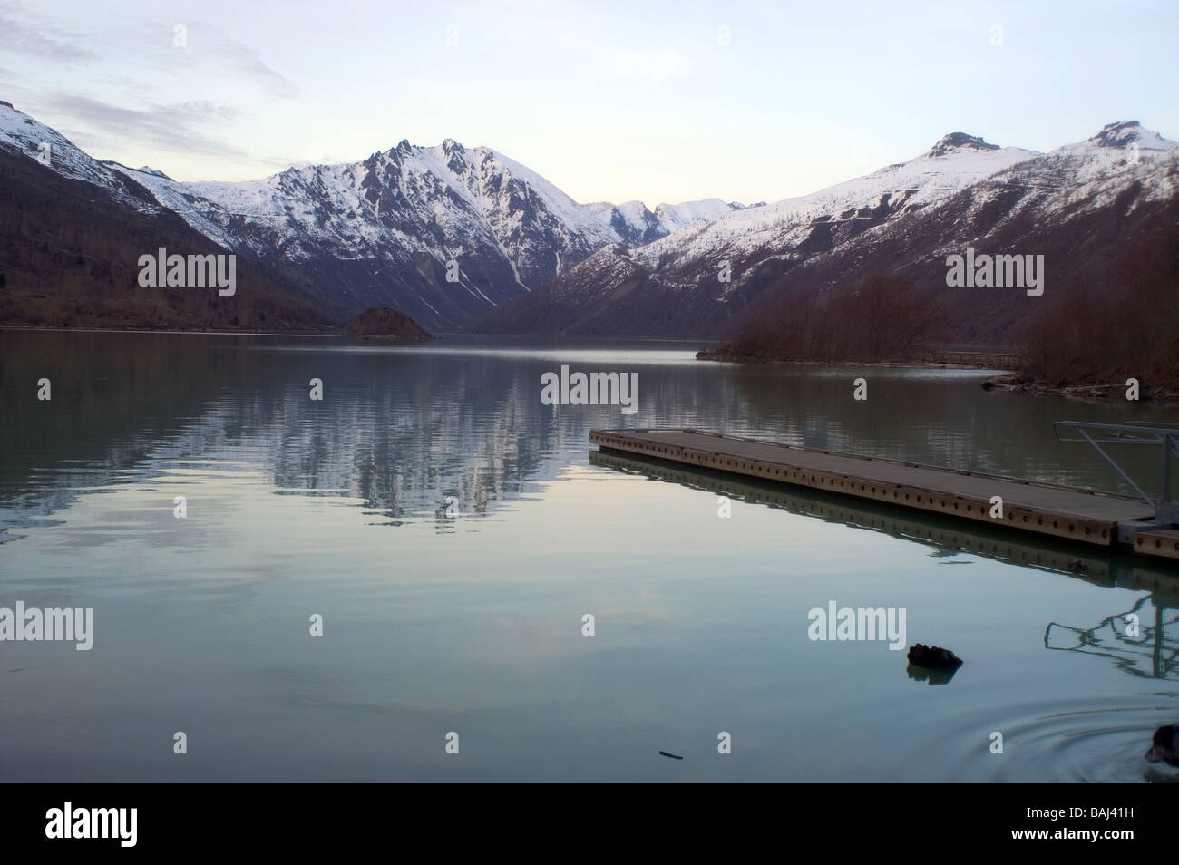 Coldwater Lake at the base of Mount St. Helens Washington State USA ...