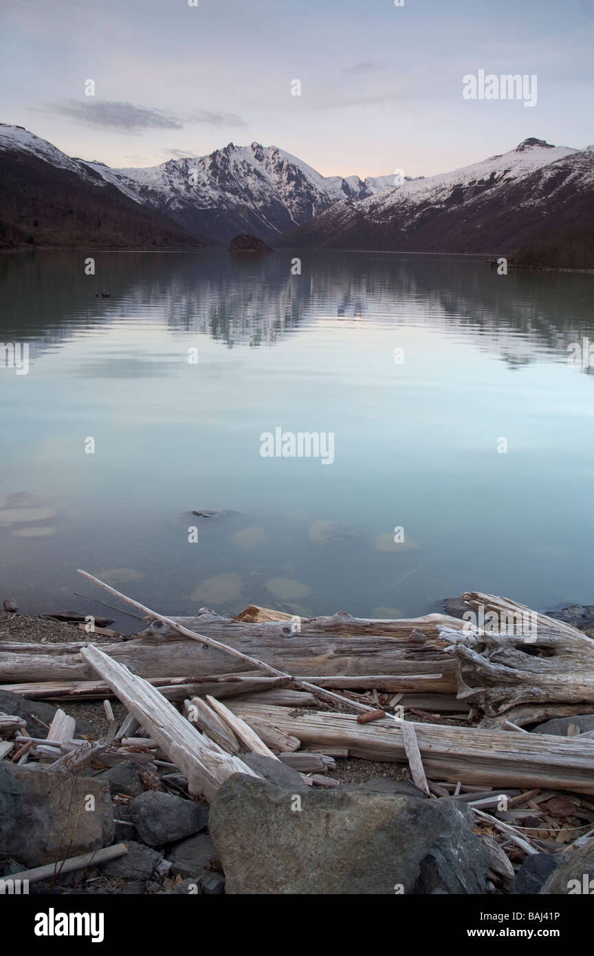 Coldwater Lake at the base of Mount St. Helens Washington State USA ...