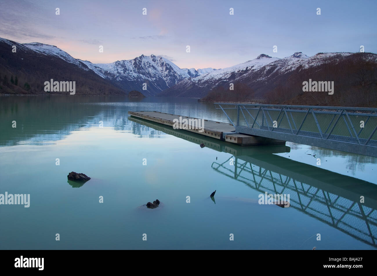 Coldwater Lake at the base of Mount St. Helens Washington State USA ...