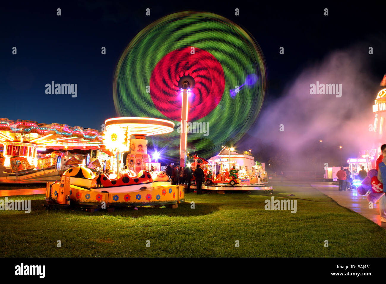 Bob Wilsons Funfair Ealing London UK April 09 Stock Photo - Alamy
