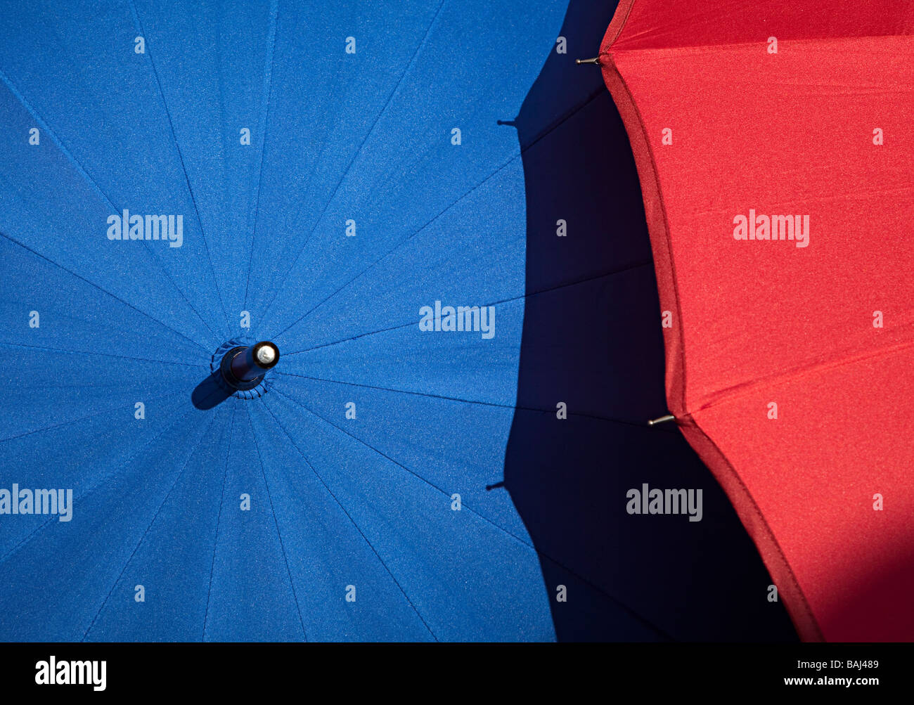 Red blue umbrella hi-res stock photography and images - Alamy