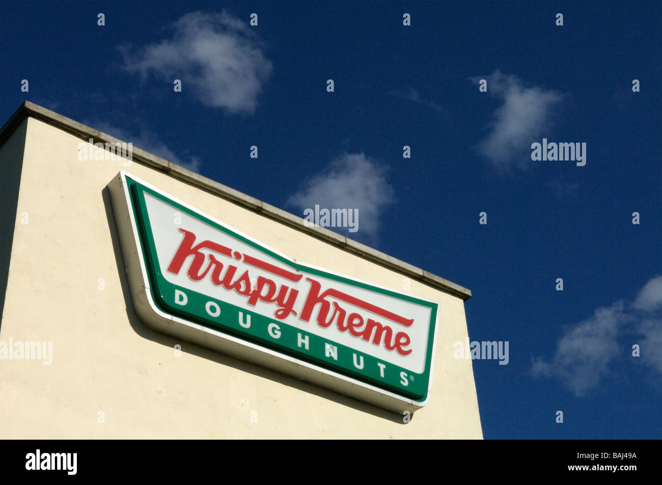 A Krispy Kreme doughnut drive in take away Stock Photo - Alamy