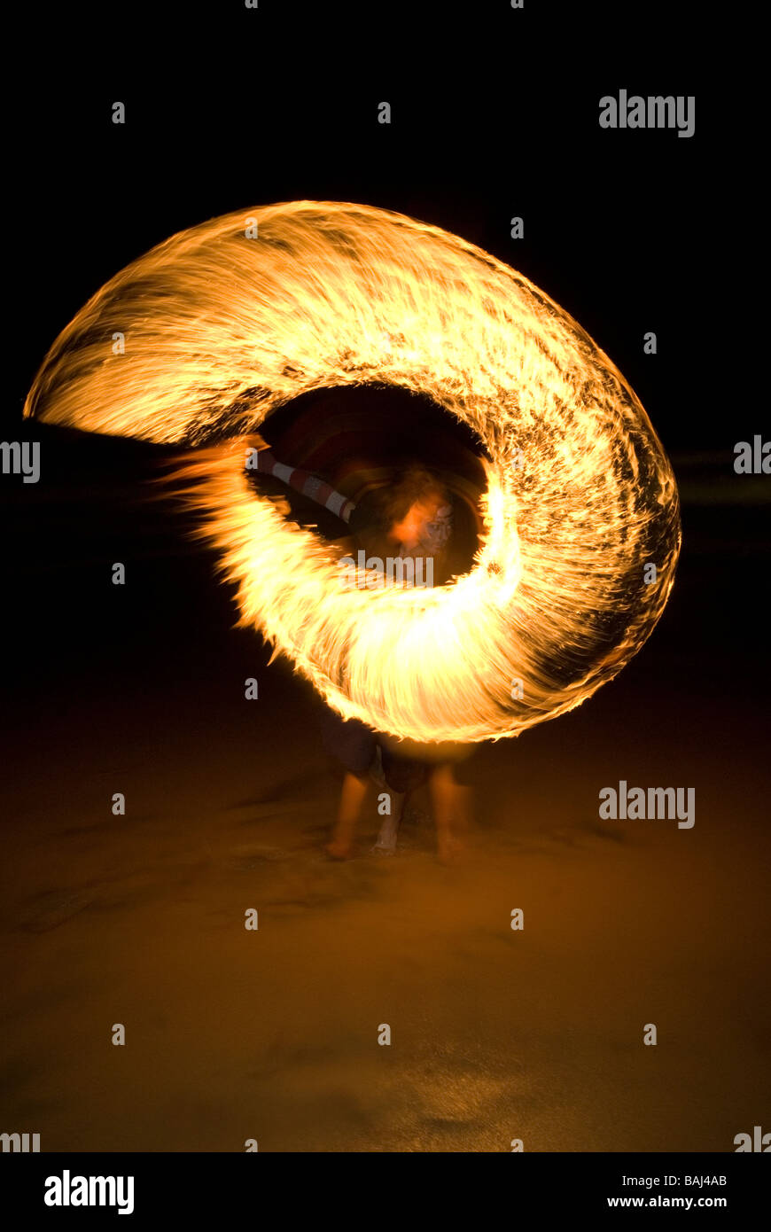Polynesia fire dancing hi-res stock photography and images - Alamy