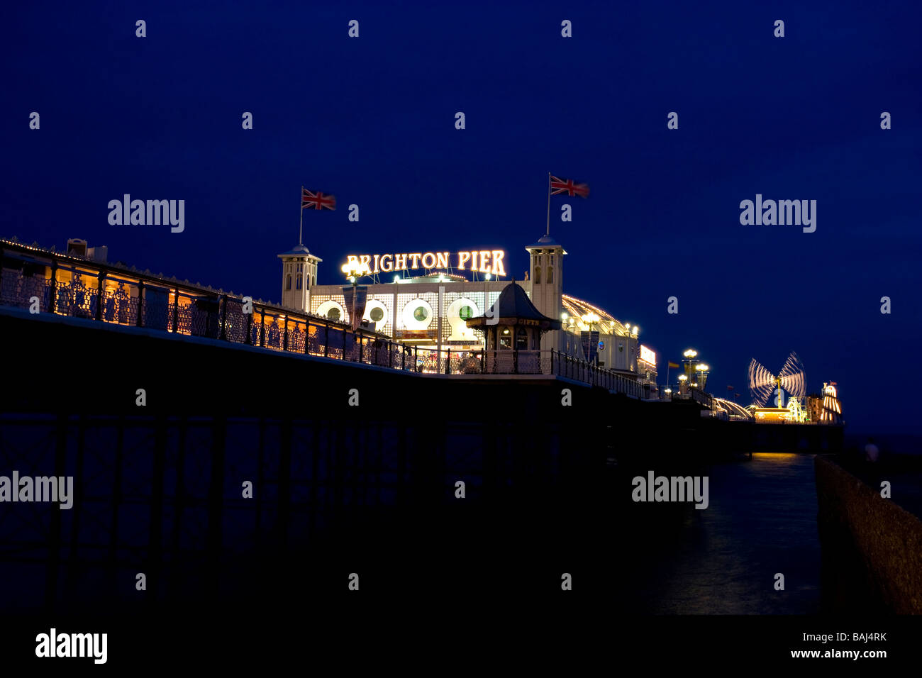 Brighton Pier at Night Stock Photo - Alamy