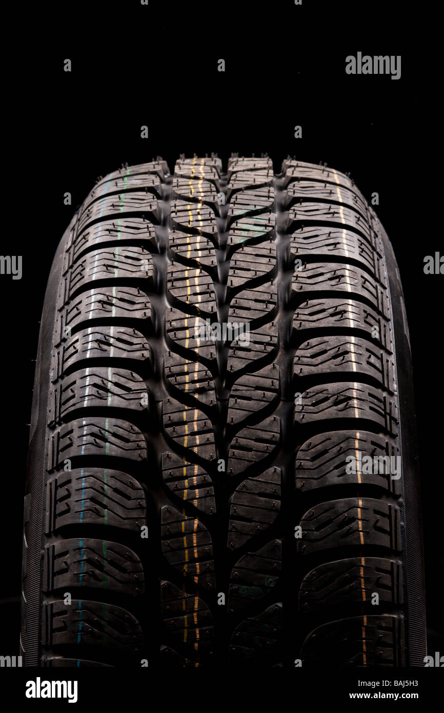 New car tire close up Stock Photo - Alamy