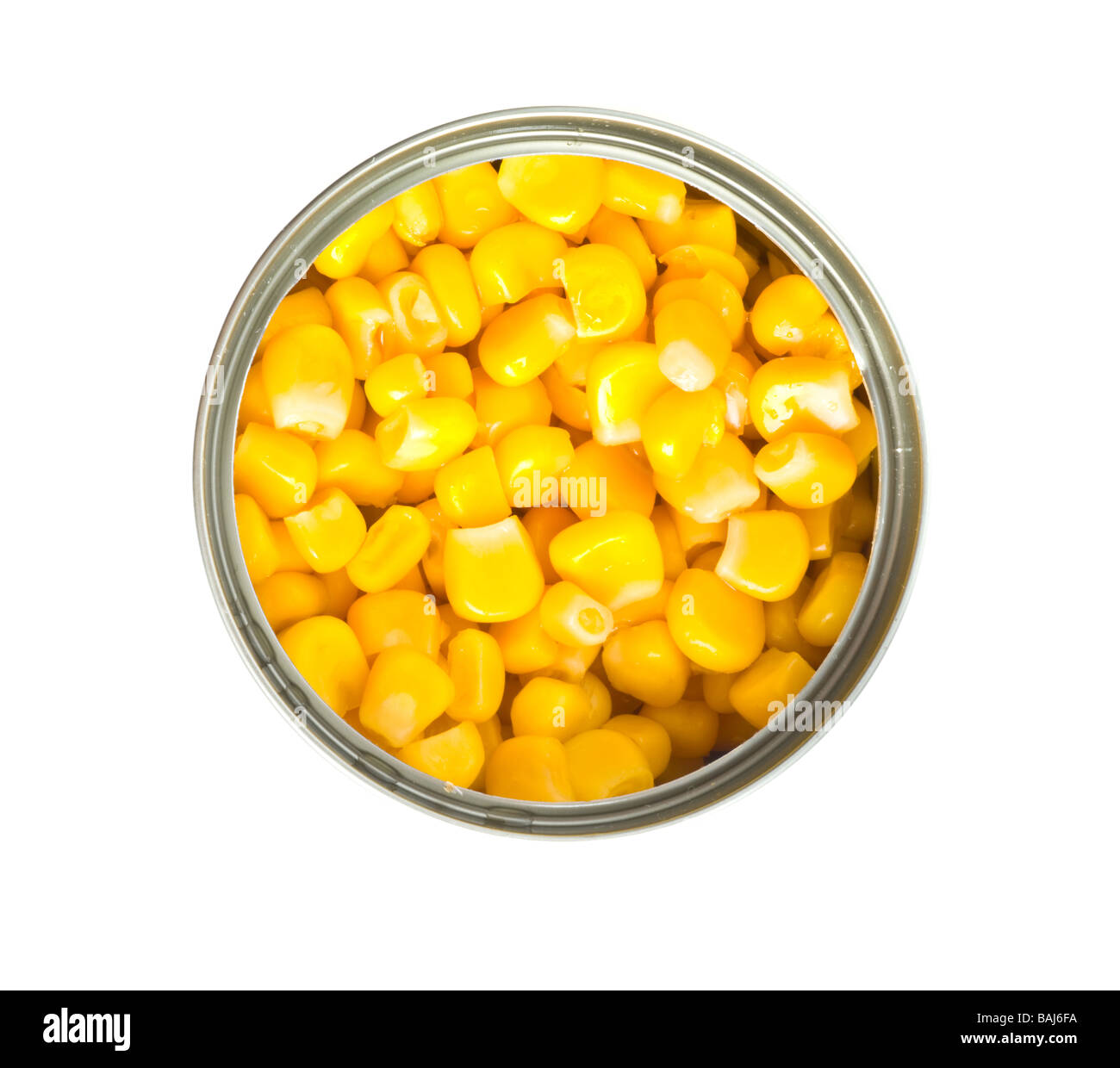 Tinned corn in an iron jar Stock Photo - Alamy