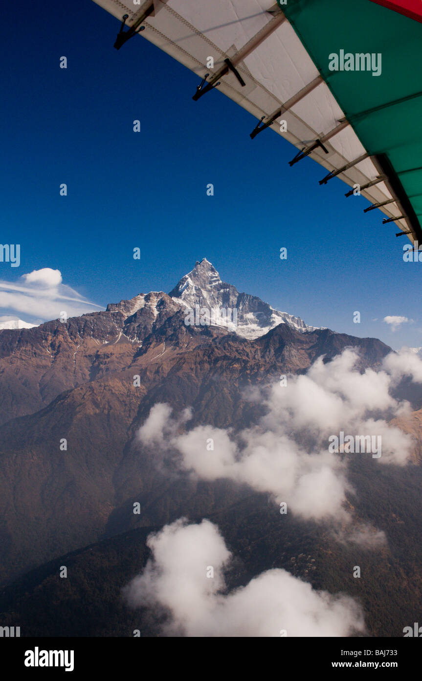 microlight flight over the Himalayas Stock Photo - Alamy