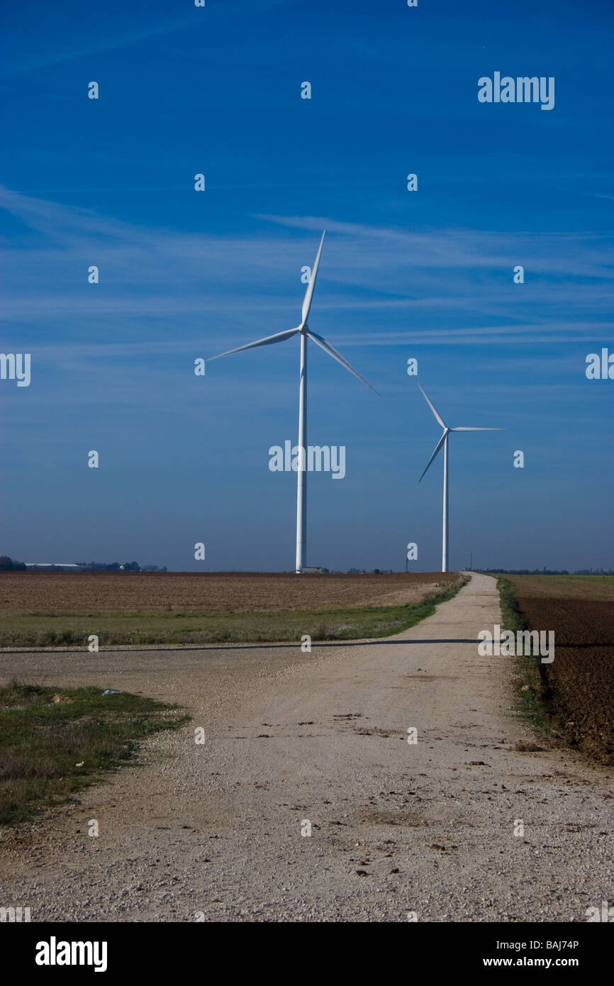 Windy field in france hi-res stock photography and images - Alamy