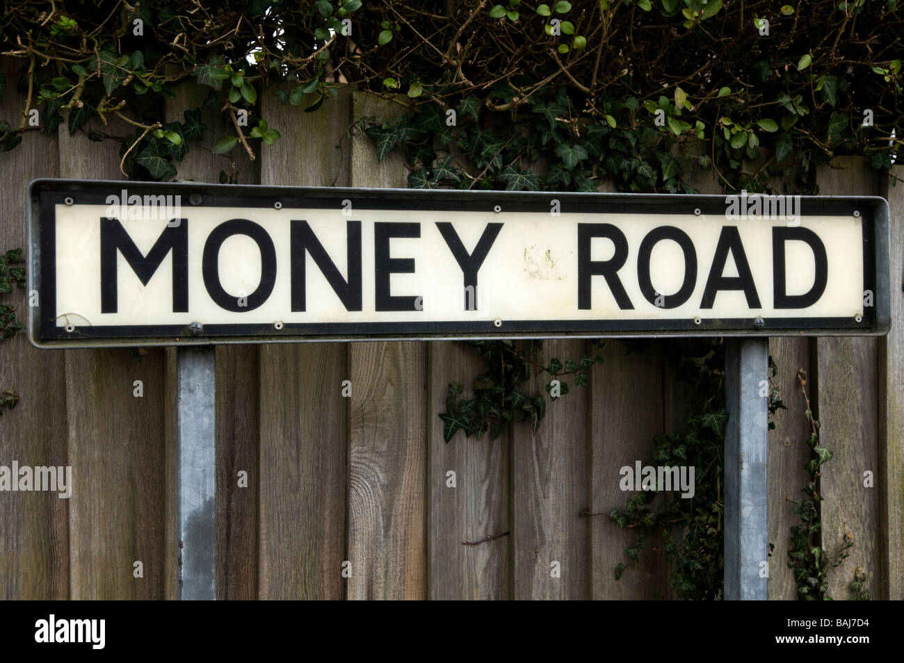 Road sign for Money Road Stock Photo - Alamy