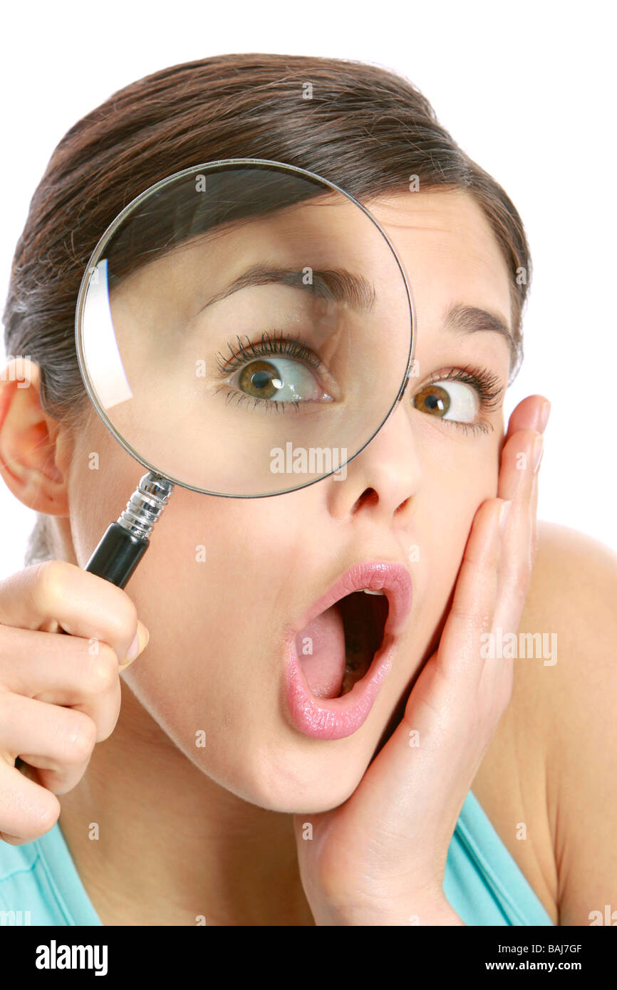 Eye magnify glass hi-res stock photography and images - Alamy
