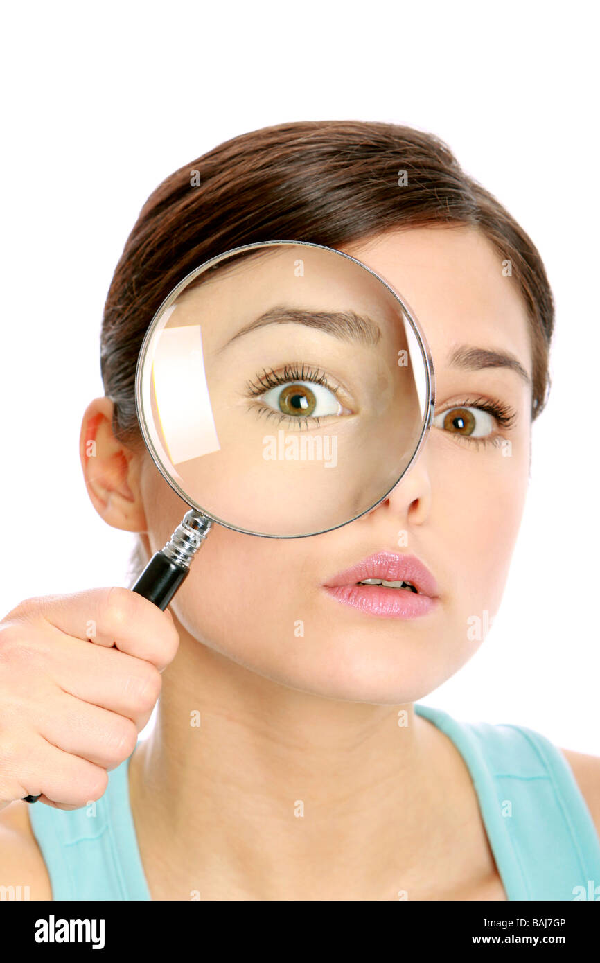 Eye magnify glass hi-res stock photography and images - Alamy