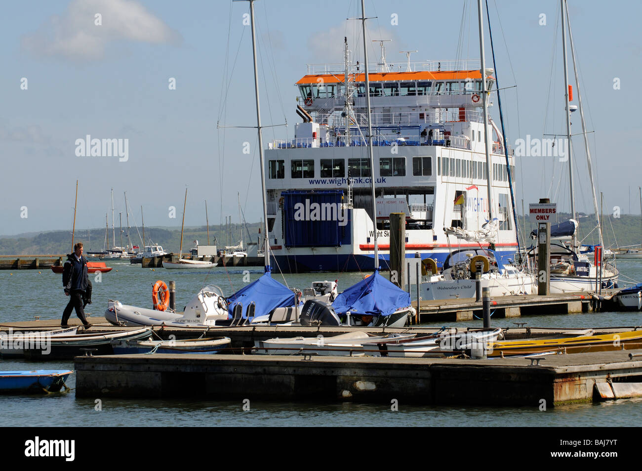 Lymington ferry terminal hi-res stock photography and images - Alamy