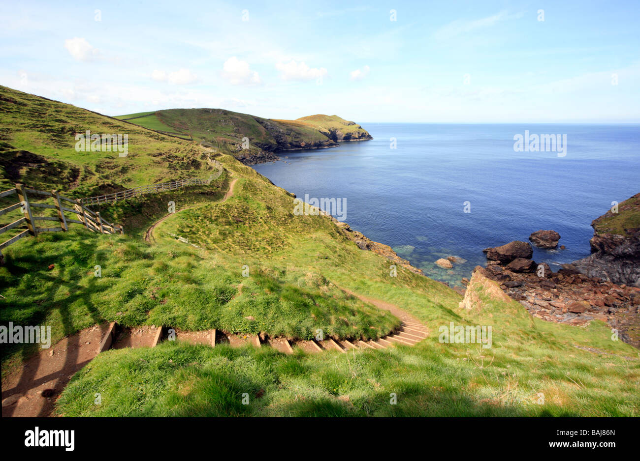 Section of the South West Coast Path between Port Isaac and Port Quin ...