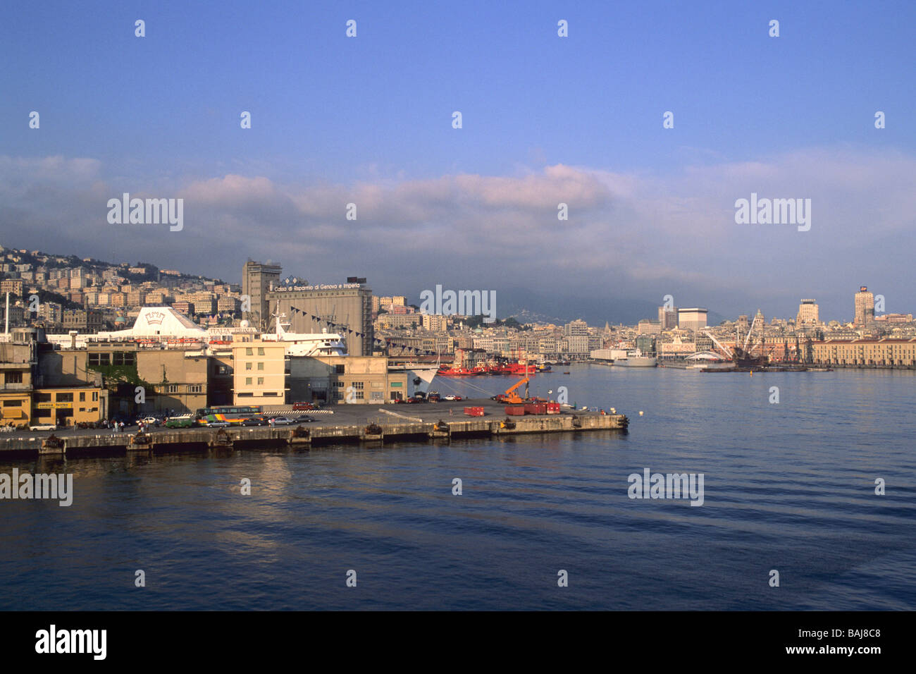 The port of Genoa Italy Stock Photo - Alamy
