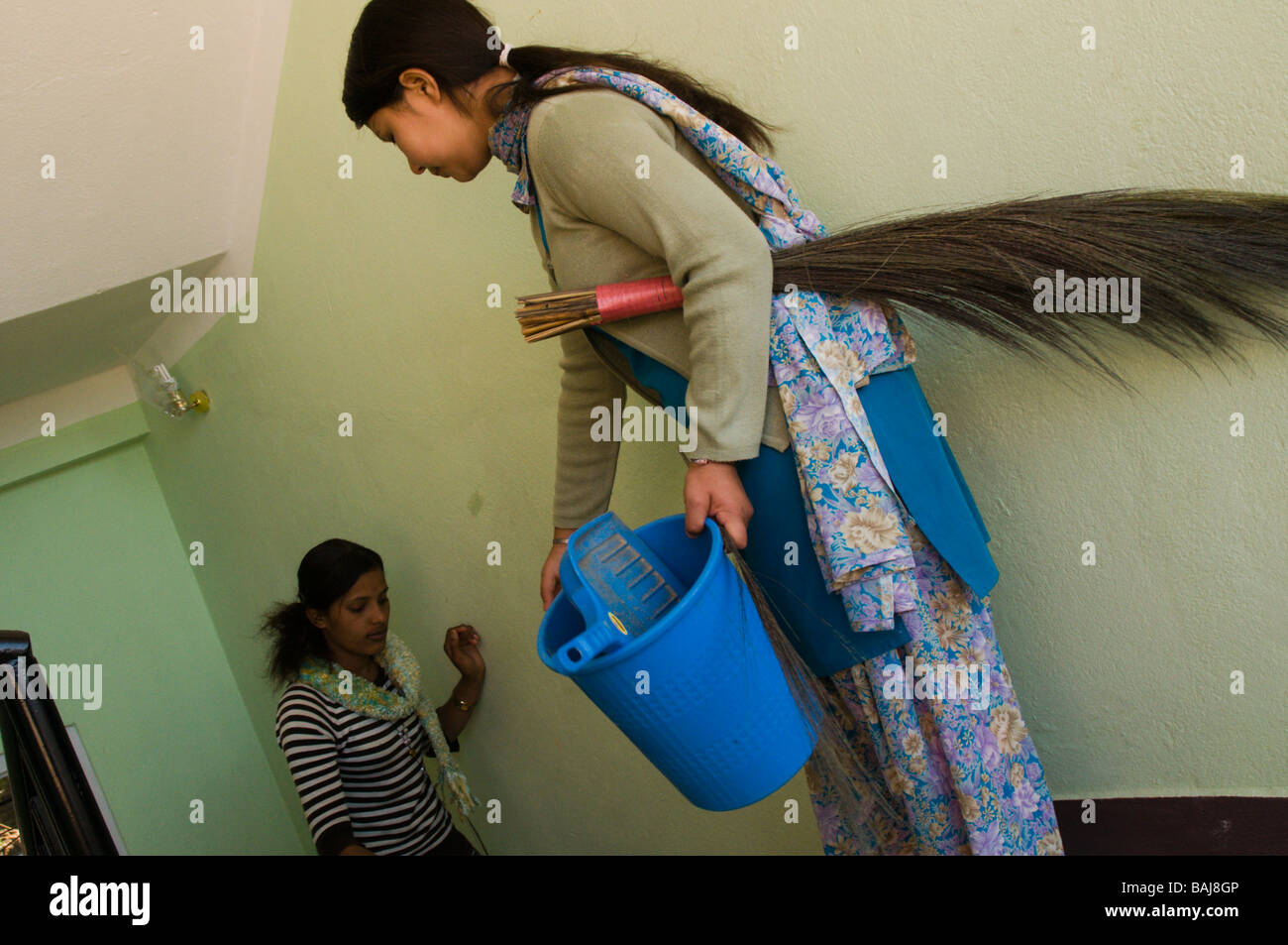 Poverty children cleaning poor hi-res stock photography and images - Alamy