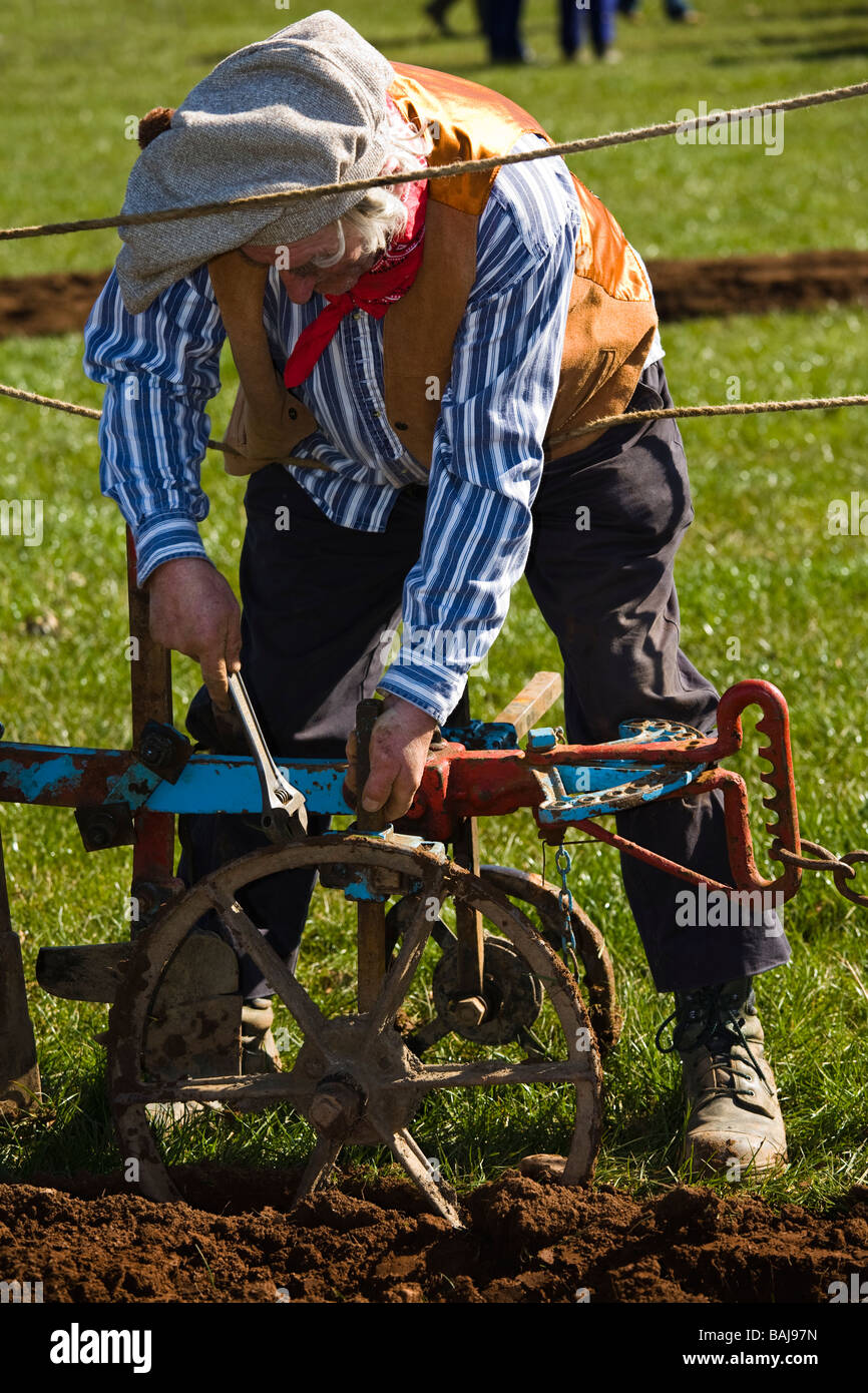 Traditional manual plough hi-res stock photography and images - Alamy