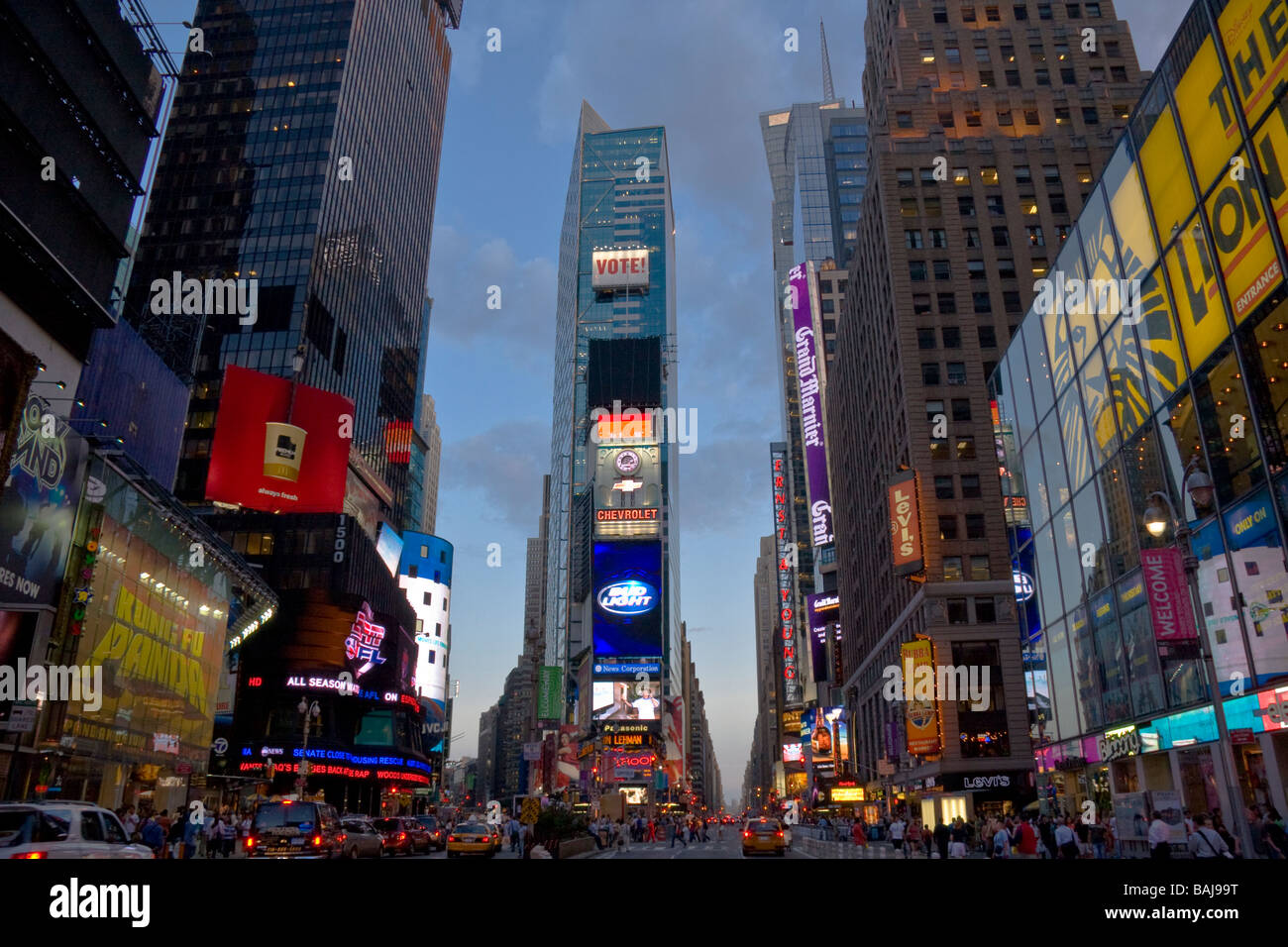 Times square neon lights hi-res stock photography and images - Alamy
