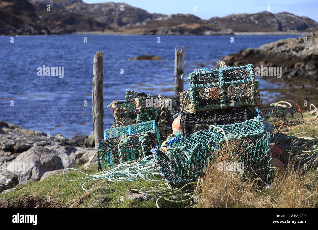Loch Inchard, by Kinlochbervie, Sutherland, Scotland, north west ...