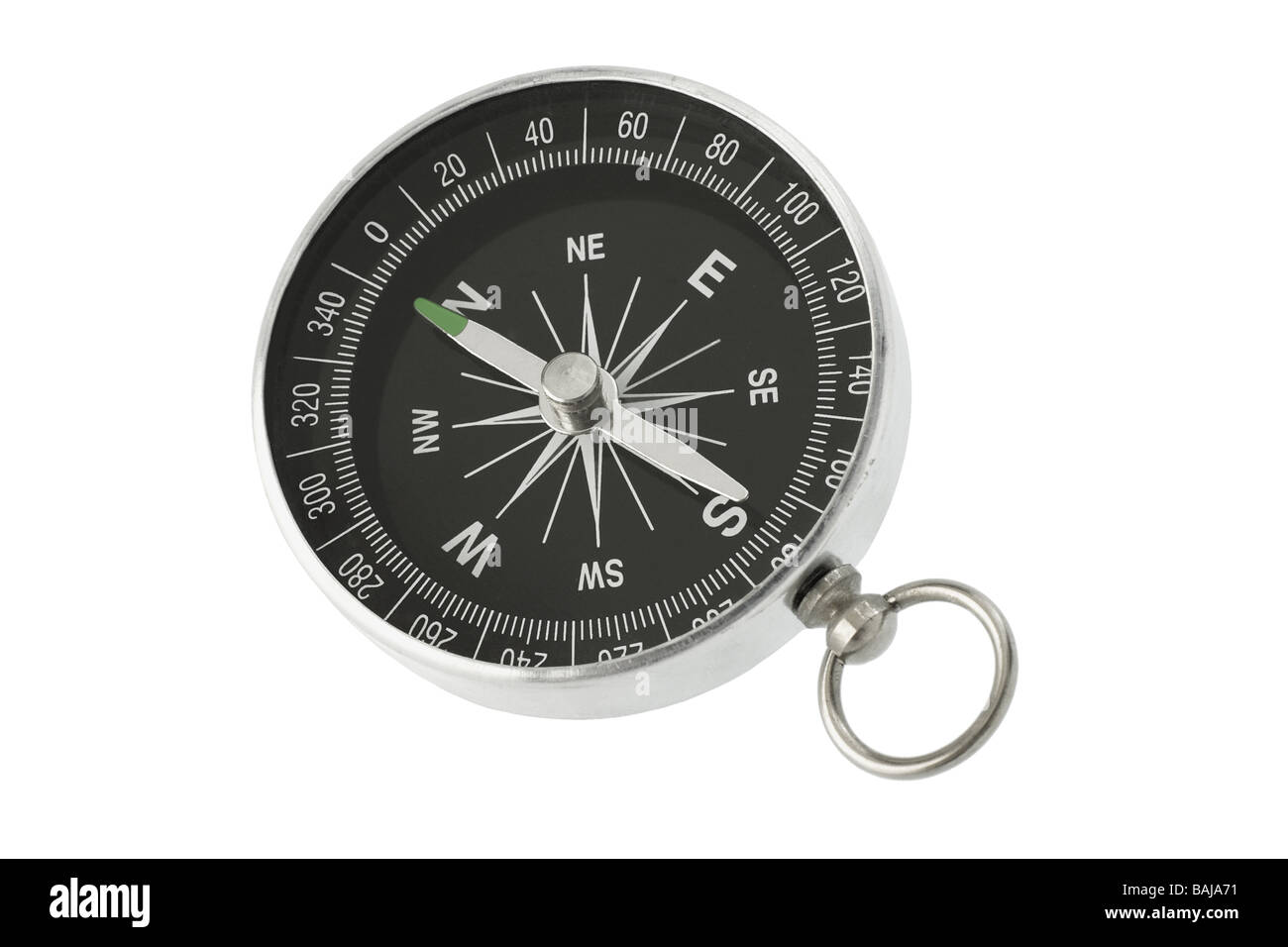 Close up of compass on white background Stock Photo - Alamy
