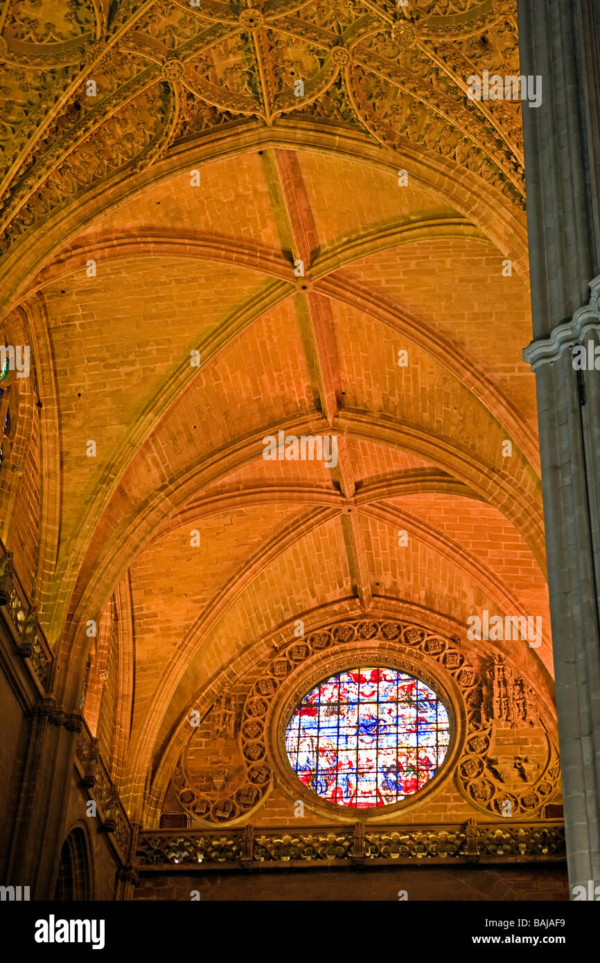 Stained Glass window and ceiling above the Door of the Prince (or of ...