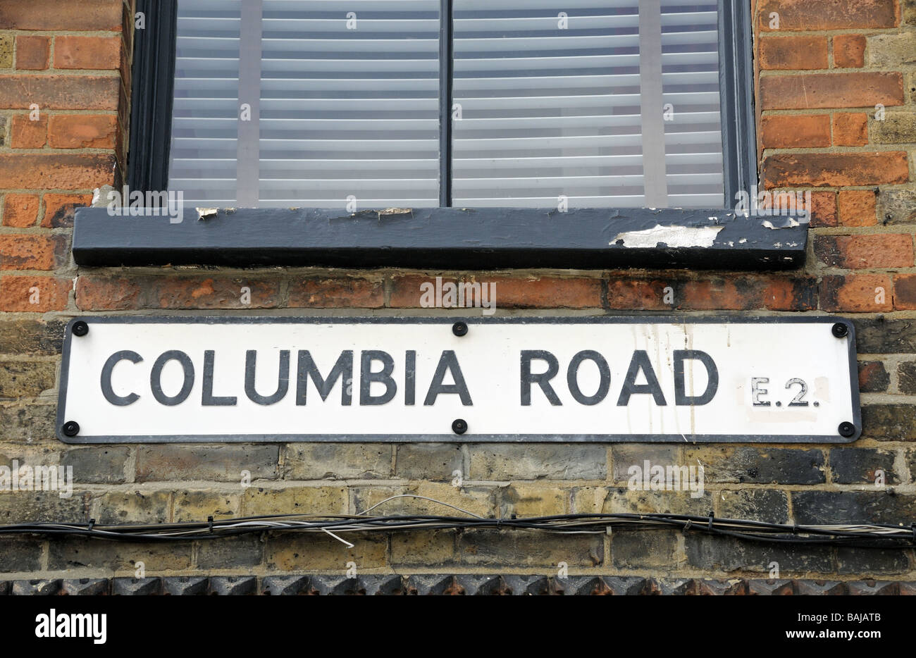 Columbia Road street sign London E2 England UK Stock Photo - Alamy