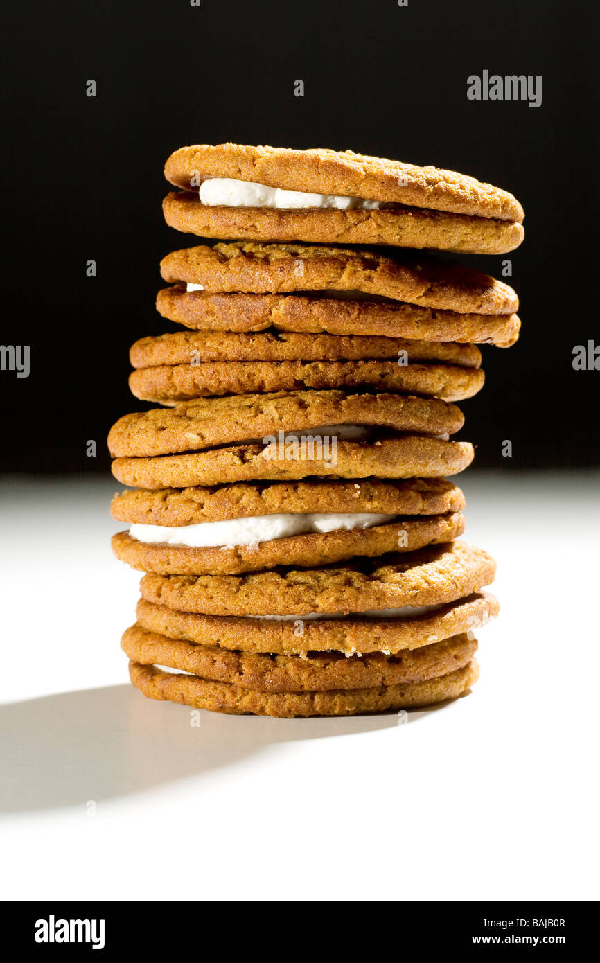Stack of freshly baked cookies Stock Photo - Alamy