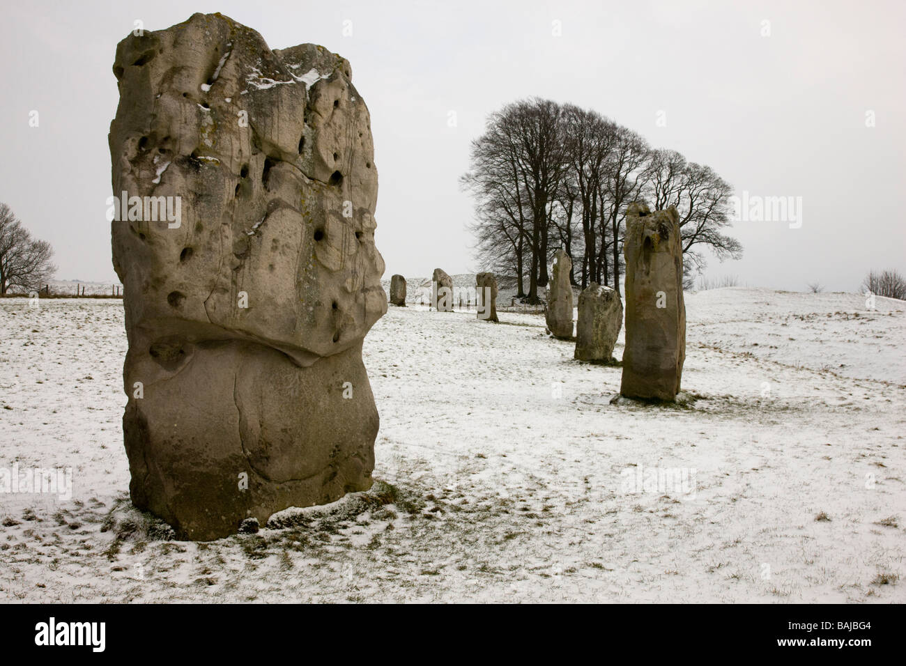 Avebury Henge standing stone circle a neolithic UNESCO World Heritage ...