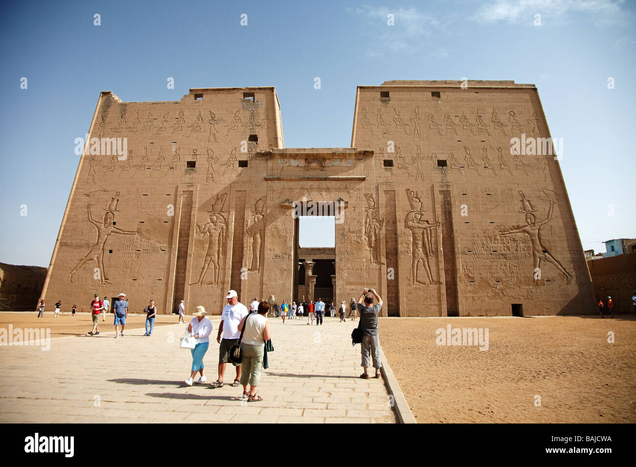 The Temple of Horus in Edfu also known as the Temple of Edfu, Edfu ...