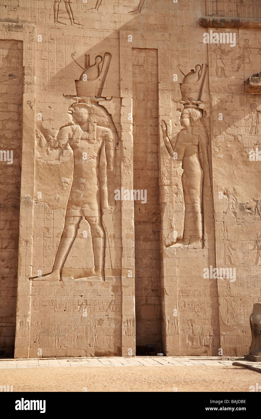 The Temple of Horus in Edfu also known as the Temple of Edfu, Edfu ...