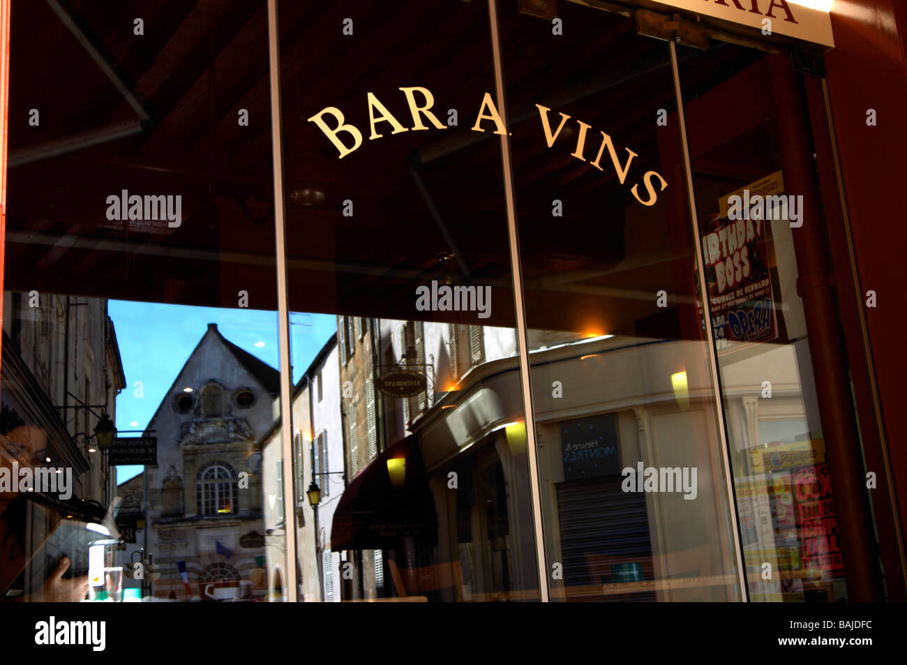 bar a vin wine bar r carnot beaune cote de beaune burgundy france Stock ...
