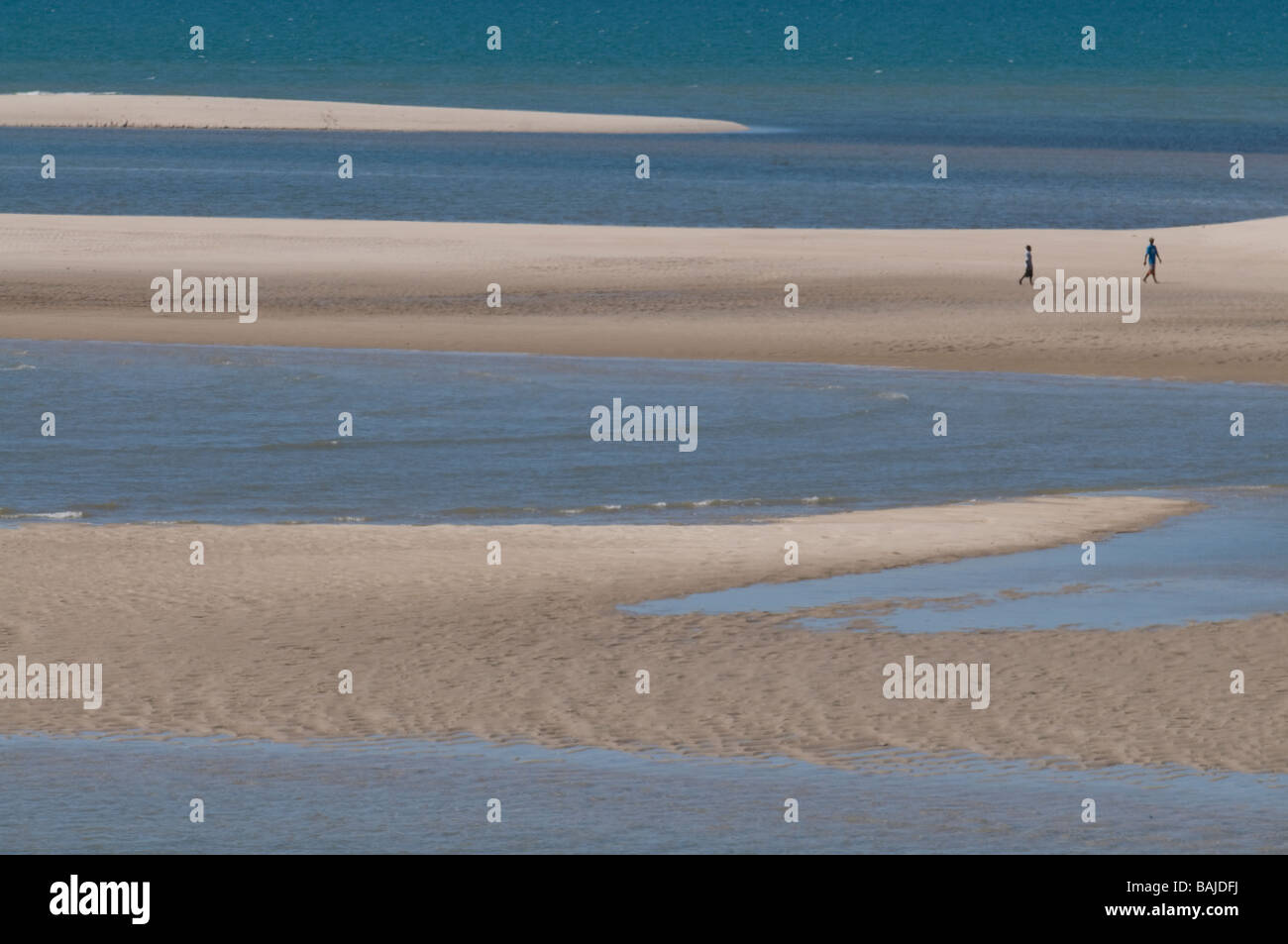 Sand tongue at the Antsanitia Beach Resort Mahajanga Madagascar Africa ...