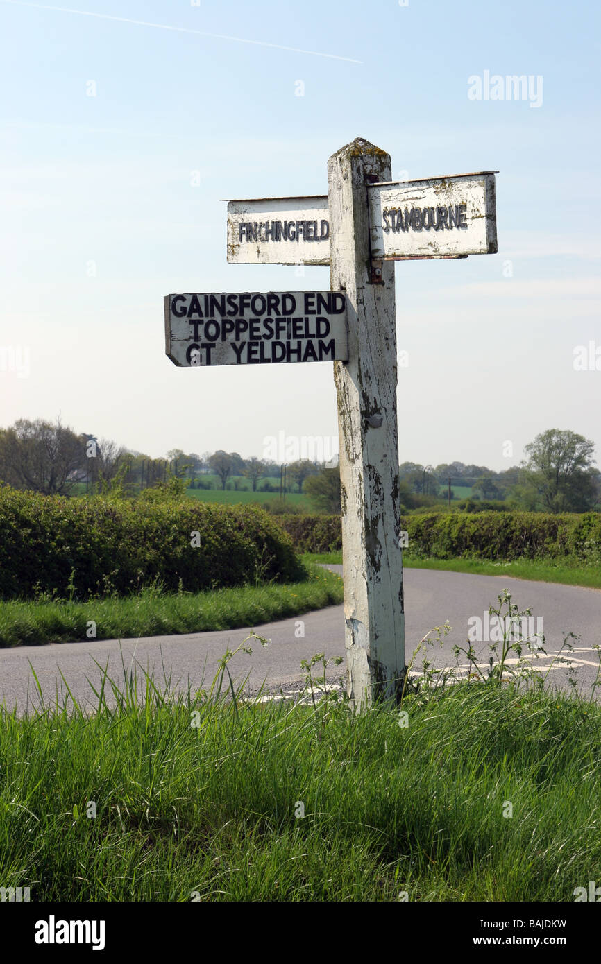 Uk road sign crossroads junction hi-res stock photography and images ...