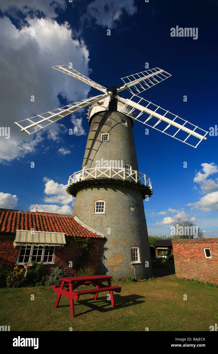 Great Bircham windmill in Norfolk, UK Stock Photo - Alamy