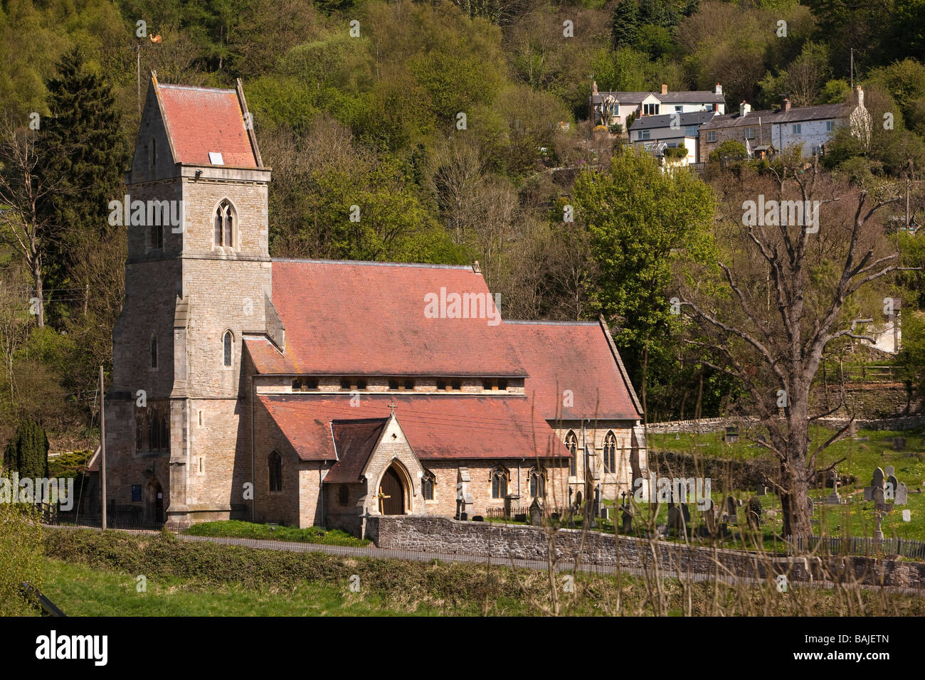 UK Gloucestershire Forest of Dean Lydbrook Holy Jesus Church Stock ...