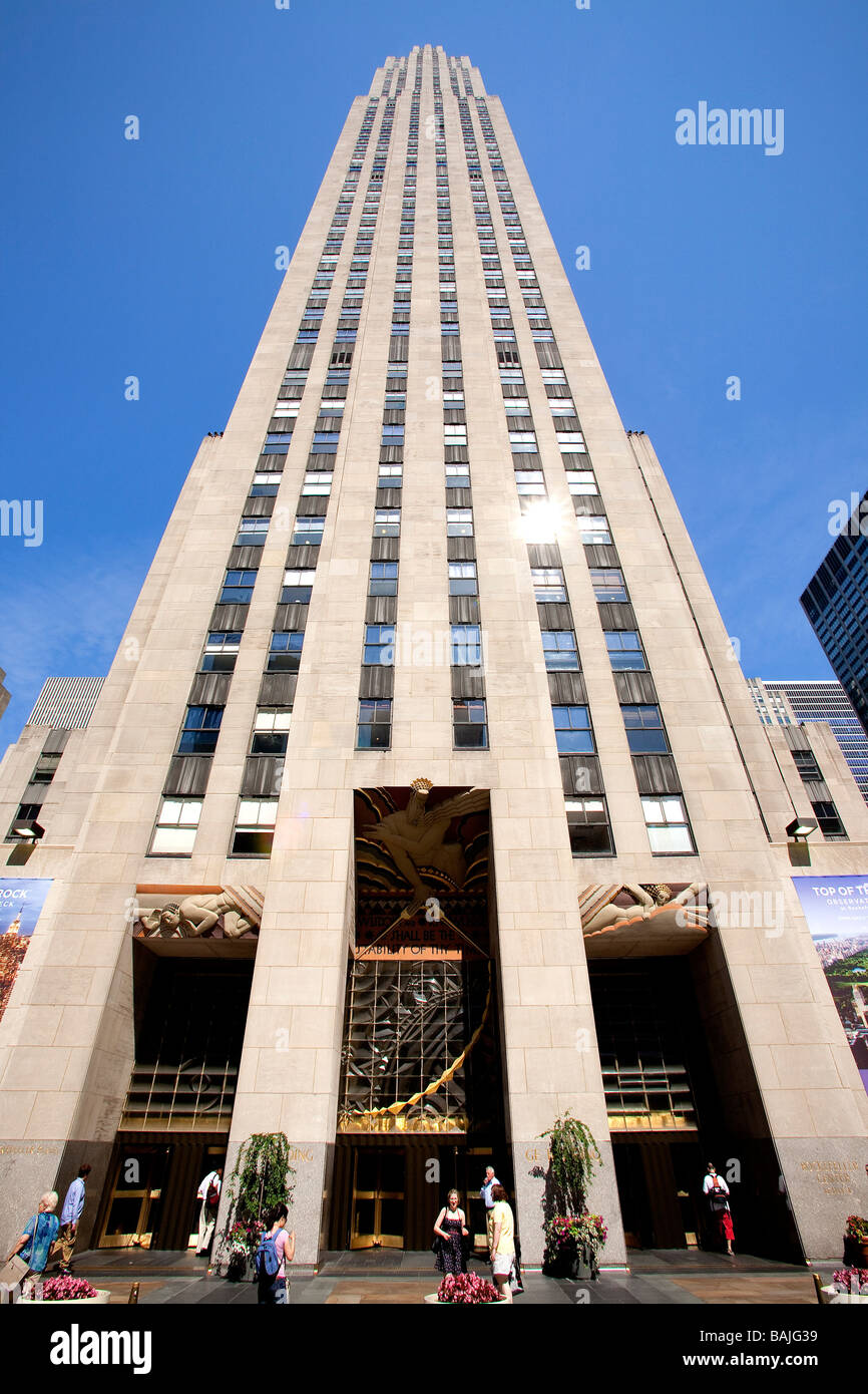United States, New York City, Manhattan, Midtown, Rockefeller Center ...