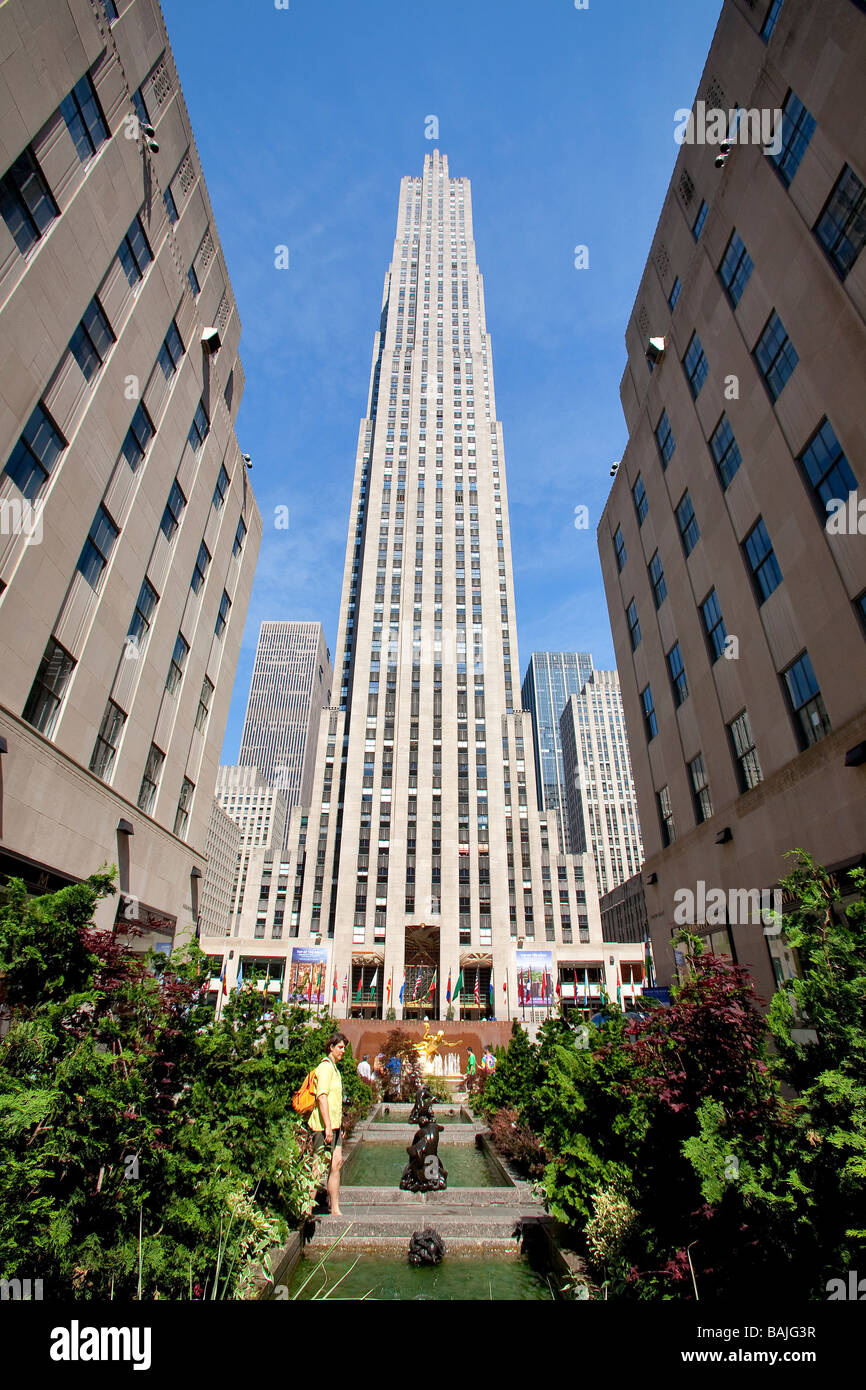 United States, New York City, Manhattan, Midtown, Rockefeller Center ...