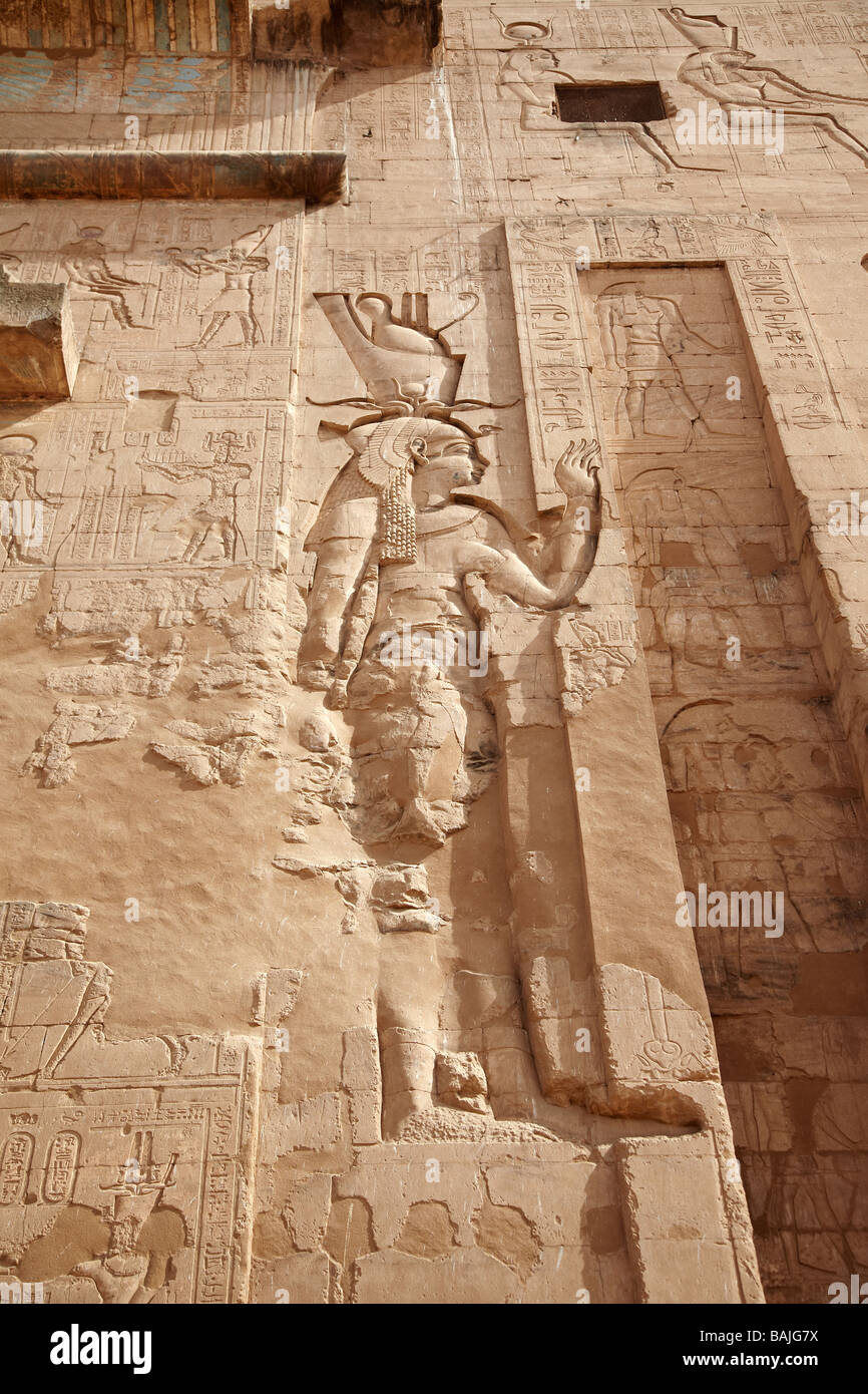 The Temple of Horus in Edfu also known as the Temple of Edfu, Edfu ...