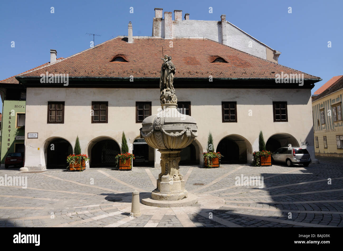 Town square Sopron Hungary Europe Stock Photo - Alamy