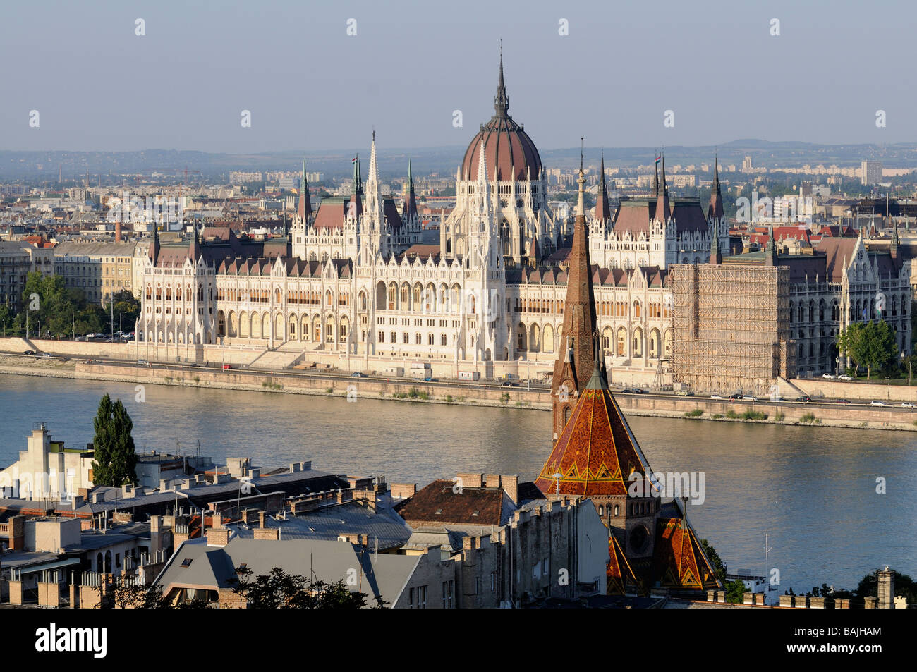 Parliament Budapest capital city of hungary by the river danube Stock ...