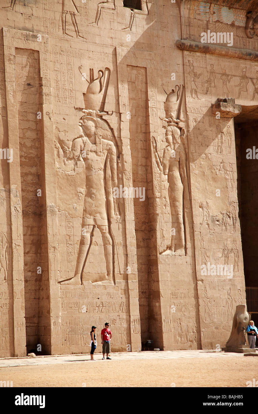 The Temple of Horus in Edfu also known as the Temple of Edfu, Edfu ...