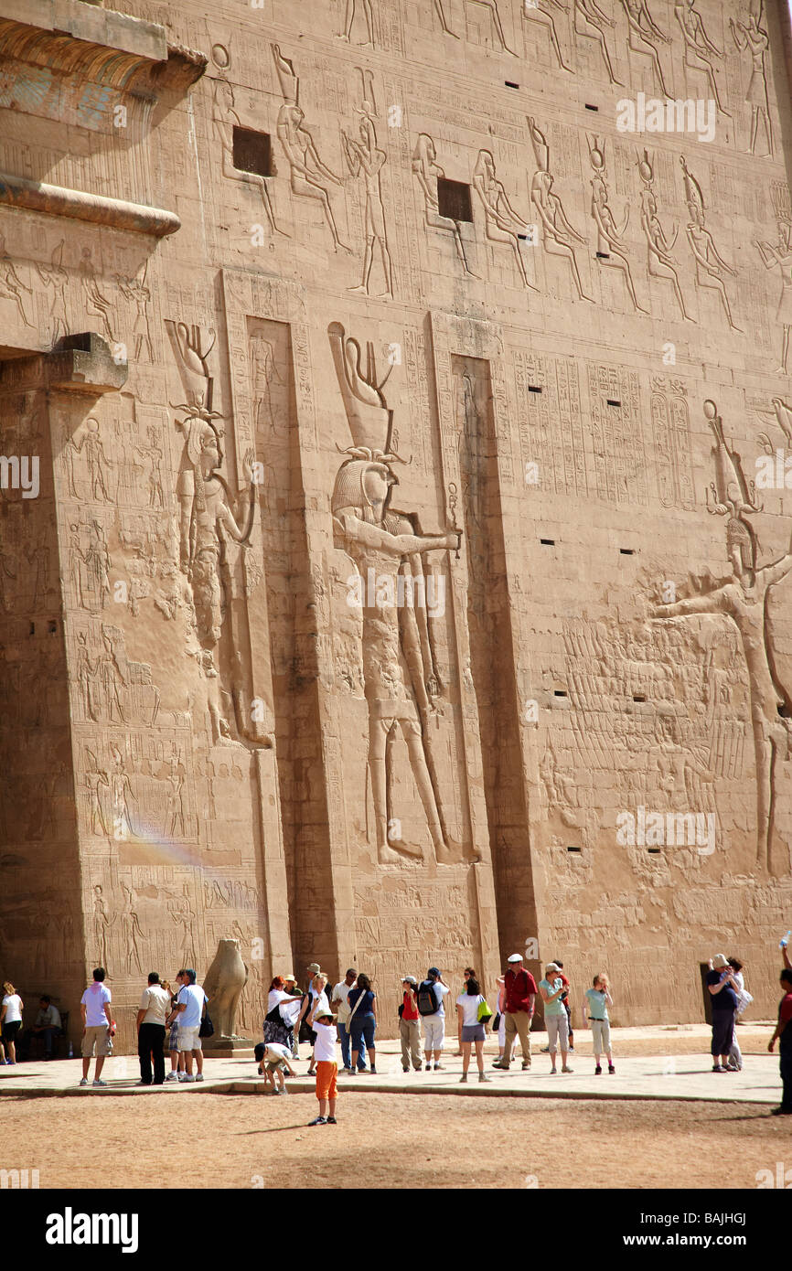 The Temple of Horus in Edfu also known as the Temple of Edfu, Edfu ...