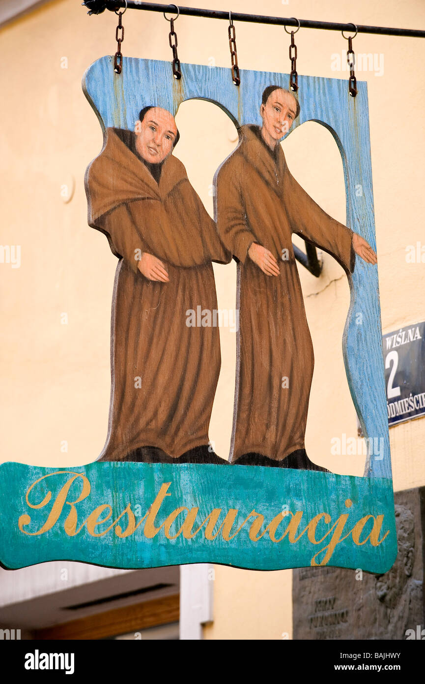 Krakow restaurant sign hi-res stock photography and images - Alamy
