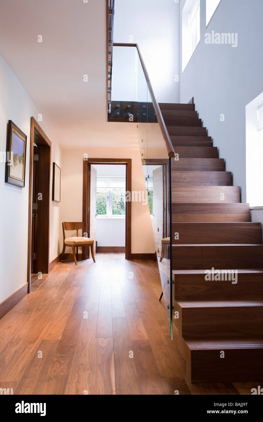 Staircase in house interior Stock Photo - Alamy