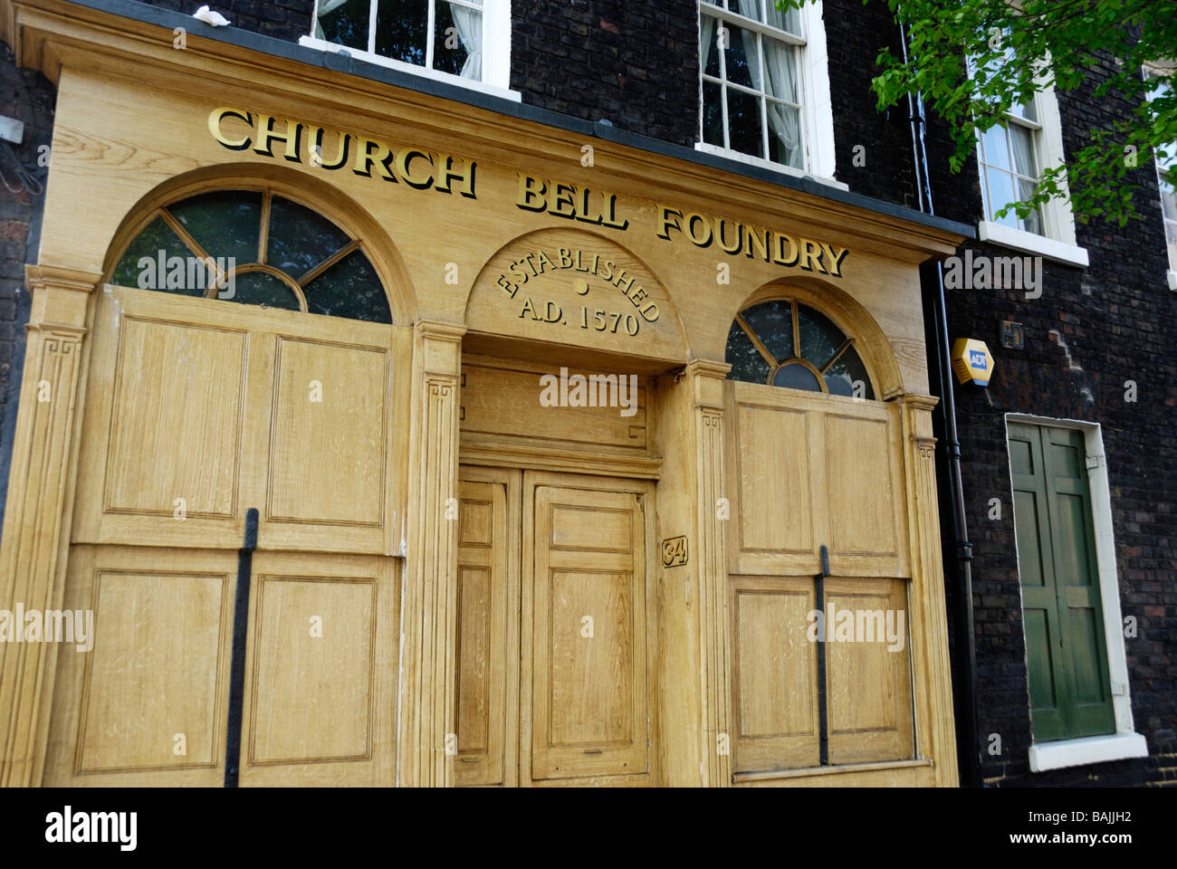 Whitechapel Church Bell Foundry in Whitechapel Road London Stock Photo ...
