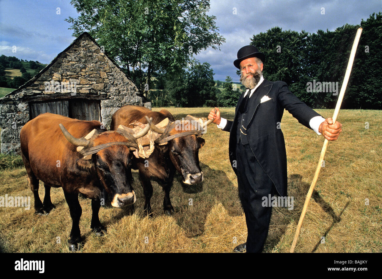France, Aveyron, Soulages Bonneval, Raymond Capoulade, the creator of ...