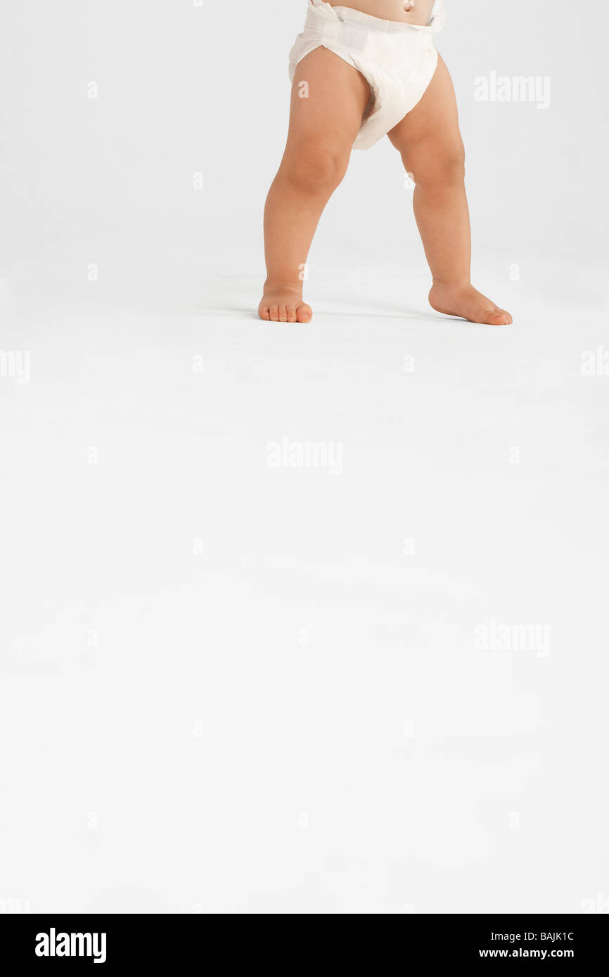 Baby Standing, low section Stock Photo - Alamy