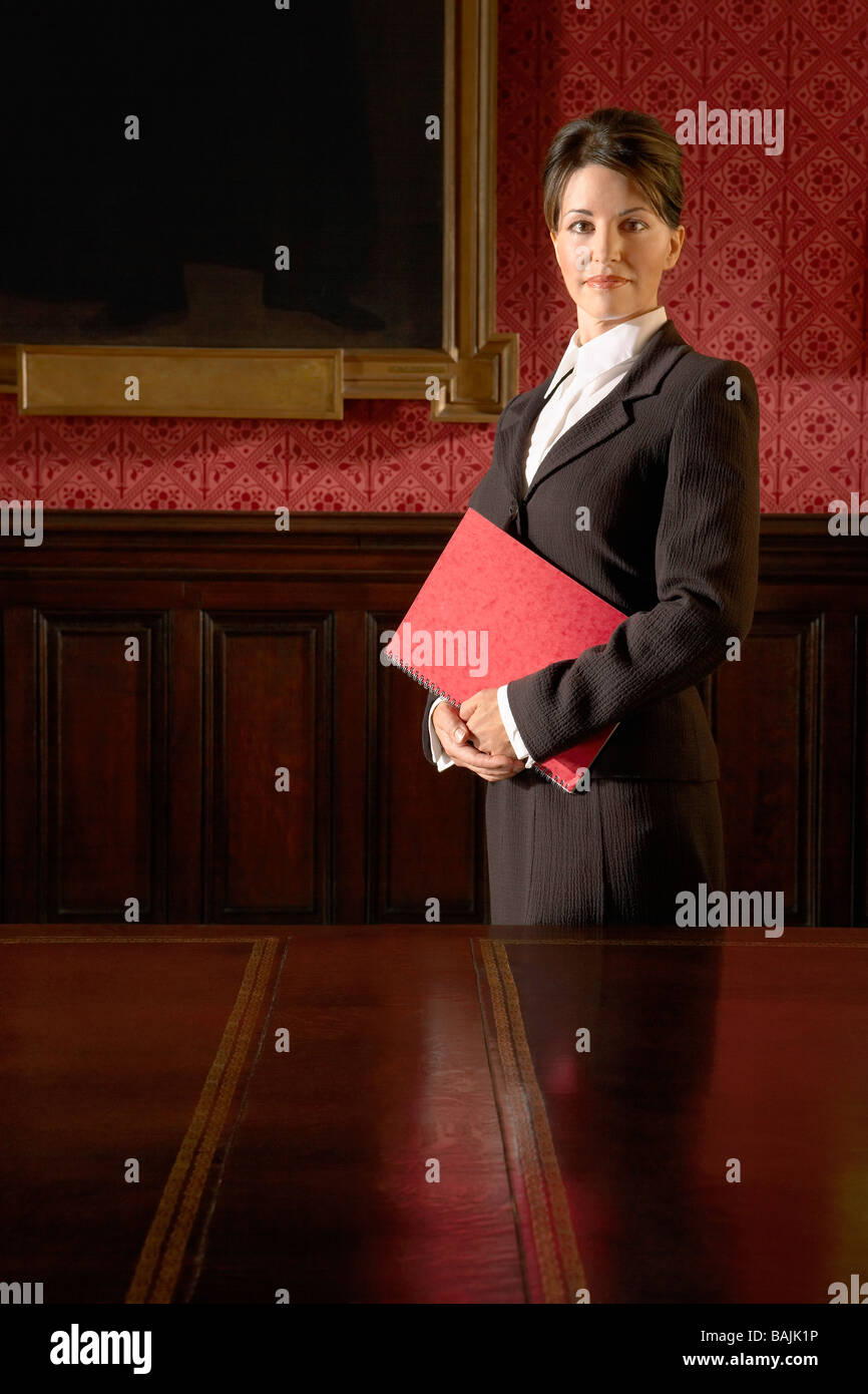 Woman in Conference Room, standing Stock Photo - Alamy