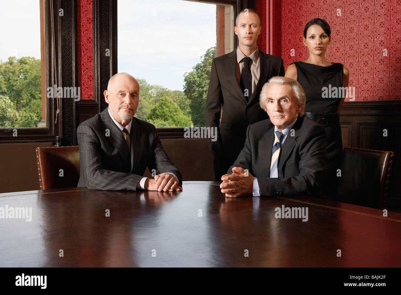 Lawyers in Conference Room Stock Photo - Alamy