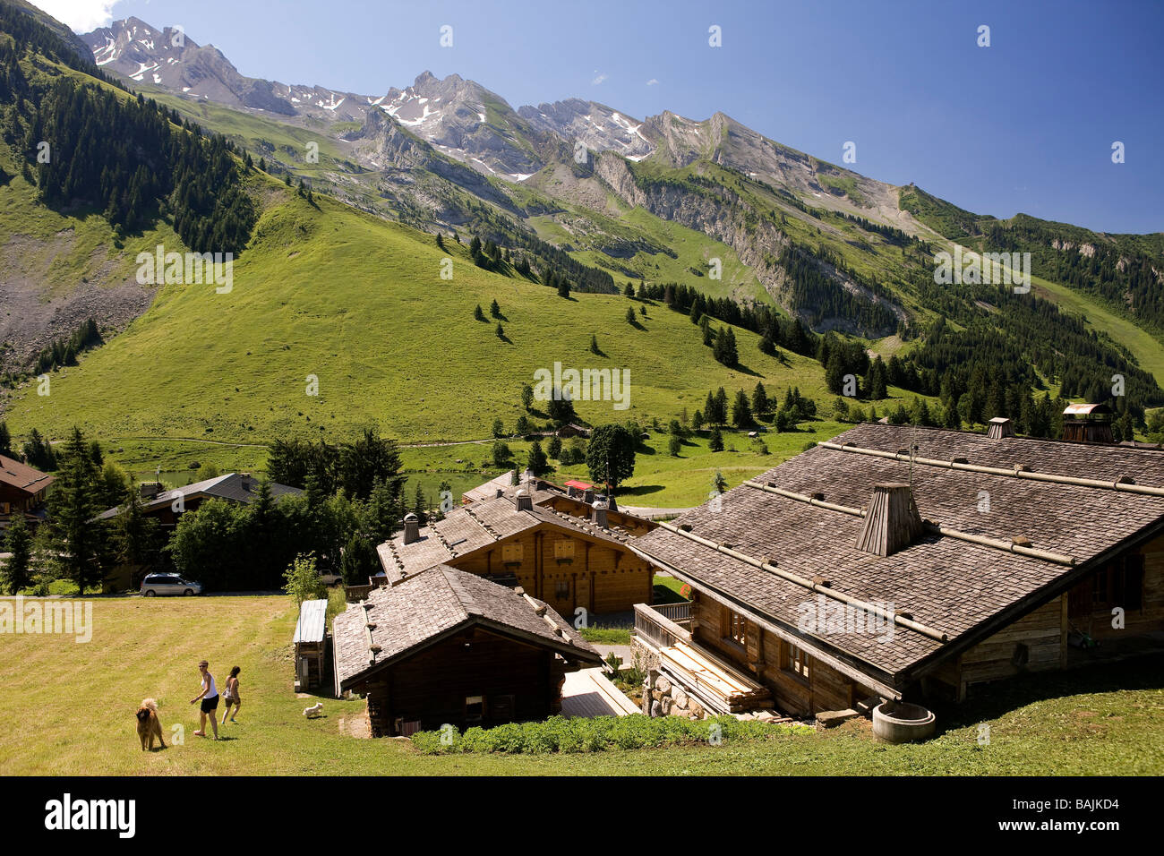 France, Haute Savoie, La Clusaz, Vallee des Confins (Confins Valley ...