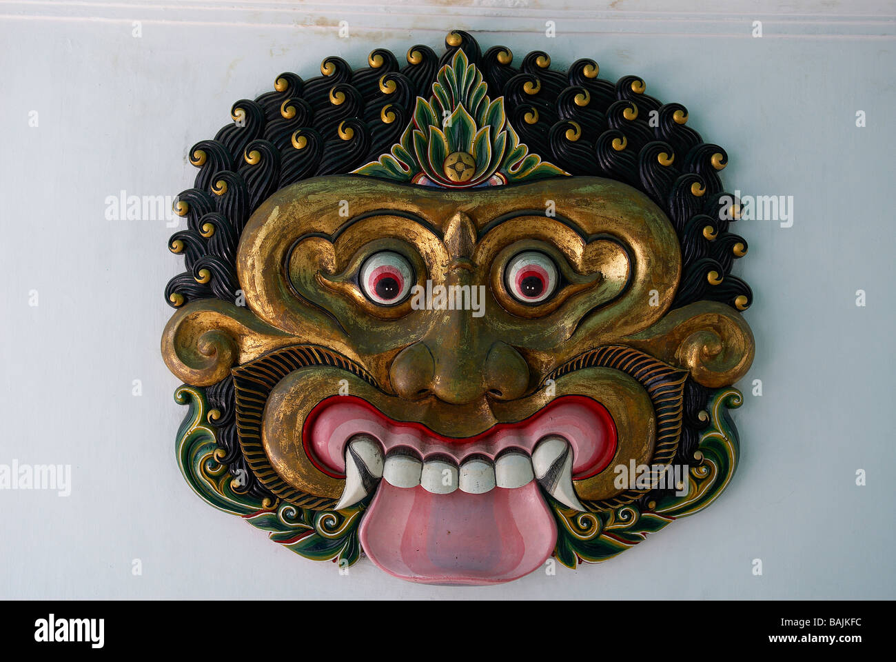 Indonesia, Java island, Yogyakarta, mask in the Kraton Stock Photo - Alamy